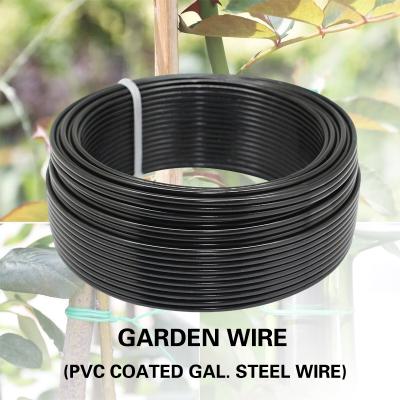 China Plant Twist Tie Garden Wire Coated Garden Training PVC Coated Galvanised Tie Wire for sale