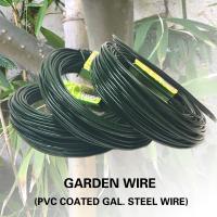 China 1mm 2mm Plastic PVC Coated Galvanized Steel Wire Rope Hanging Wire Garden for sale