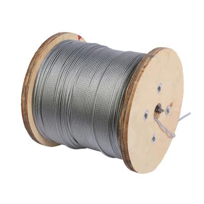 China 6x19+FC Galvanized Steel Wire Cable 3mm-16mm Fiber Core Lifting Steel Cable for sale