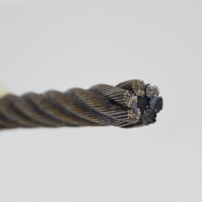 China 6*36WS+IWRC Galvanized Steel Wire Rope 6x36 10mm 12mm 14mm Wire Rope For Lifting for sale