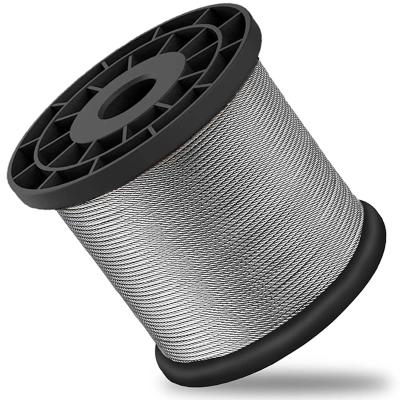 China 2.0mm 3.0mm 1.5mm Steel Wire Rope 7x7 Steel Core Wire Rope For Bundle Fence Traction for sale