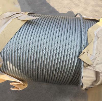 China 19x7 Galvanized Steel Wire Rope Anti Rotation Multi Strand Soft 10mm 12mm 14mm For Lifting Cableways for sale