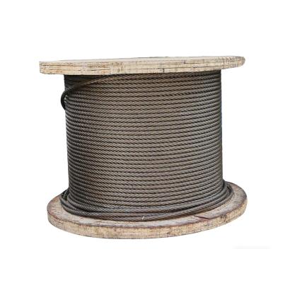 China Bright Steel Wire Rope 8x19S+FC Lifting Wire Rope Slings 8mm 10mm 12mm 13mm For Elevator for sale