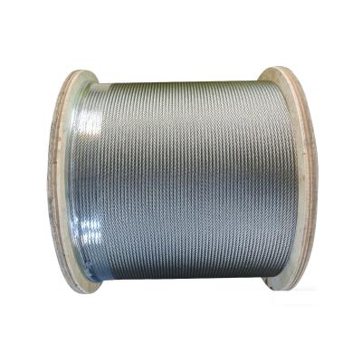 China 1*7 Steel Wire Rope Galvanized Steel Cable 7 Wires 1.2mm 1.35mm 1.5mm Lifting Wire Rope for sale