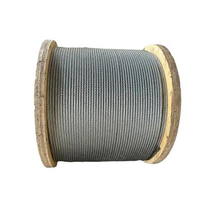 China 6x12+7FC Galvanized Steel Wire Rope 3mm 4.0mm 5.0mm Flexible Torsion Resistant for sale