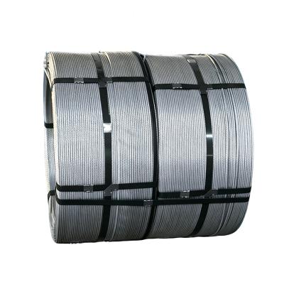 China 8.0mm 10.0mm 12.0mm Galvanized Steel Guy Wire 1*7 7 Wires Steel Wire Strand for sale