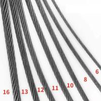 China 8X19S Main Engine Speed Limiter Traction Steel Wire Rope 6mm 8mm 10mm 12mm 13mm for sale