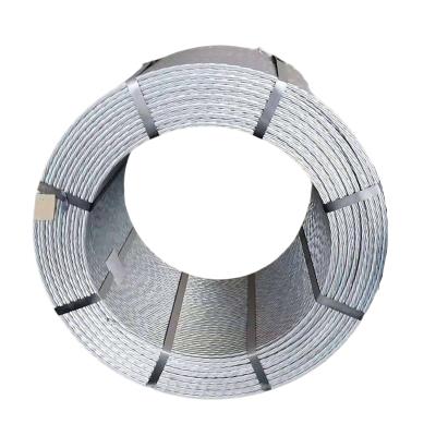 China Galvanized Steel Wire Strand Price 1x7 Galvanized Steel Strand Galvanized Stay Steel Wire Strand 3.0mm 4.2mm 5.0mm 6.0mm for sale