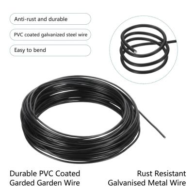 China Bonsai Green PVC Coated Training Wire 1.5mm 2.0mm 2.5mm Soft Garden Craft Wire for sale