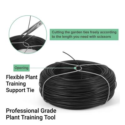 China PVC Coated Steel Garden Wire Rope 3mm 7x7 Strand for Climbing Plant Trellis Basket for sale