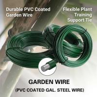 China Green PVC Coated Florist Wire 0.7mm 1.0mm 1.2mm Stem Wrap for Flower Bouquet for sale