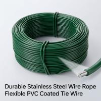 China PVC Coated 316 Stainless Steel Wire Rope 7x19 8mm Marine Mooring Dock Line for Boats for sale