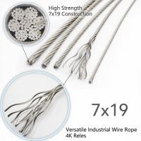China Architectural 1x19 316 Stainless Steel Wire Rope 2-12mm Cable for Facade Canopy Structure for sale