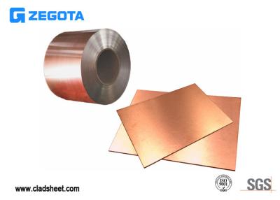 China High Elongation Copper Clad Sheet Perfect Surface Good Bending Resistance for sale