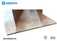 China Gold Rosy Stainless Steel Color Ultrathin Copper Clad Steel Sheet for sale
