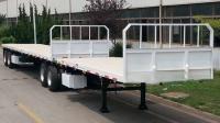 China Super Link Flatbed Trailer Loose Cargo Goods 20ft Container 40ft Container for sale