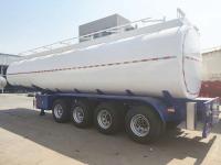 China 4 Axles Steel Petroleum Oil Tank Trailer High Bearing Capacity for sale