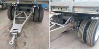 China 3 Axle Fence Drawbar Trailer Bulk Cargo 20ft Container for sale