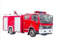 China Dongfeng Yunnei 170HP Water Tank Fire Truck Double row Cab Welded Frame National Ⅵ for sale