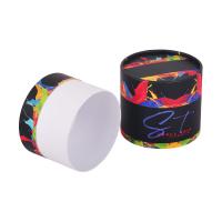China Black Circular Cardboard Paper Tube CMYK Printing Recyclable For Tea Packaging for sale