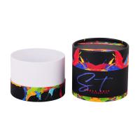 China Black Circular Cardboard Paper Tube CMYK Printing Recyclable For Tea Packaging for sale