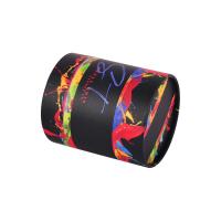 China Black Circular Cardboard Paper Tube CMYK Printing Recyclable For Tea Packaging for sale