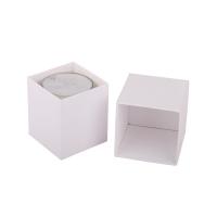 China 2mm Square Scented Candle Packaging Box White Art Paper Embossing for sale