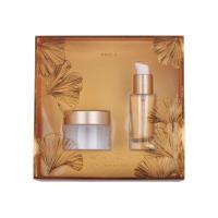 China Brown Color Skincare Cosmetic Packing Box With Clear Window for sale