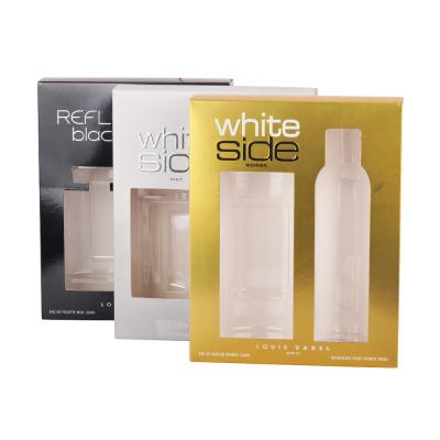 China Cardboard Cosmetic Packing Box , 1mm Thick Perfume Packaging Box With Window for sale