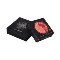 China Foil Stamping Cosmetic Packing Box Black Color For Loose Powder Packaging for sale