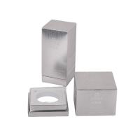 China Silver Hot Stamping Perfume Packing Box 1mm 350g Coated Paper Material for sale