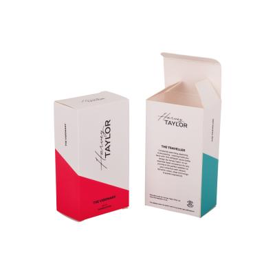 China Luxury Art Paper Perfume Packing Box Rectangle With Clear PVC Inset for sale