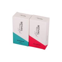 China Luxury Art Paper Perfume Packing Box Rectangle With Clear PVC Inset for sale