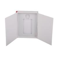 China Stripes Texture Cardboard Perfume Packing Box With Gold Printing Double Door for sale