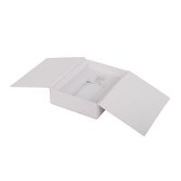 China Stripes Texture Cardboard Perfume Packing Box With Gold Printing Double Door for sale
