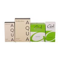 China Custom Color Elegant Perfume Packing Box With Silver Foil Stamping for sale
