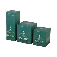 China Green Color Packaging Perfume Box Eco Friendly Recyclable 7x7x10cm for sale
