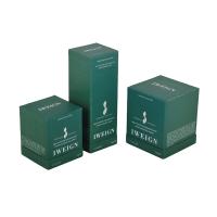 China Green Color Packaging Perfume Box Eco Friendly Recyclable 7x7x10cm for sale