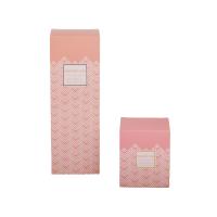 China 350G Art Paper Perfume Packing Box Pink Color With Hot Foil Stamping for sale