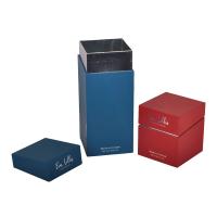China Blue Red Perfume Bottle Boxes 2mm Paperboard Hot Foil Stampping for sale