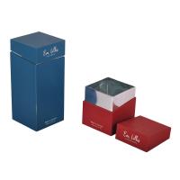 China Blue Red Perfume Bottle Boxes 2mm Paperboard Hot Foil Stampping for sale