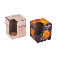 China Recycled Kraft Paper Candle Packaging Box With Cutout Window for sale