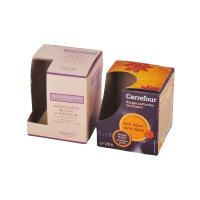 China Recycled Kraft Paper Candle Packaging Box With Cutout Window for sale