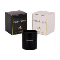 China Golden Border Custom Jar Candle Boxes 1mm Coated Paper Material for sale