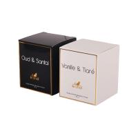 China Golden Border Custom Jar Candle Boxes 1mm Coated Paper Material for sale