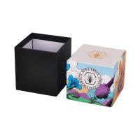 China Colorful Paperboard Candle Packaging Box Square Shape 6×6×6cm for sale