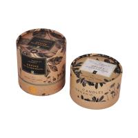 China Customized 2mm Cardboard Candle Boxes , Kraft Paper Tube Box With EVA Foam for sale