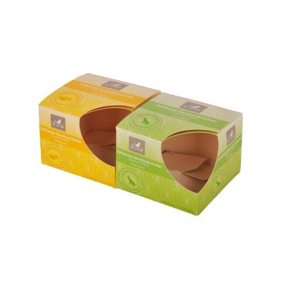 China 1mm Kraft Paper Packaging Box , Candle Boxes With Window 5×5×5cm for sale