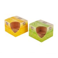 China 1mm Kraft Paper Packaging Box , Candle Boxes With Window 5×5×5cm for sale