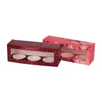 China Coated Paper Custom Candle Boxes With Inserts Red Color ISO9001 Certified for sale